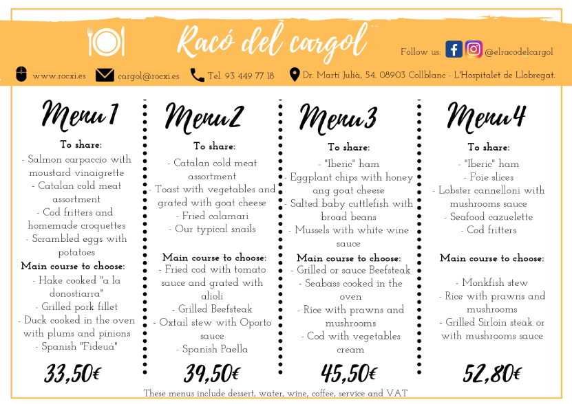 cargol-menu-angles - ROCXI Restaurants - Barcelona, Sants, l'Hospitalet ...